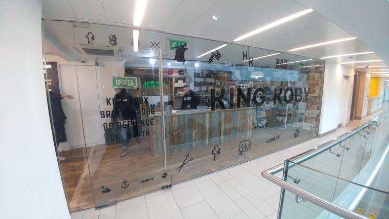 King Koby Internal Signage - Printed, Cut & Etched Vinyl